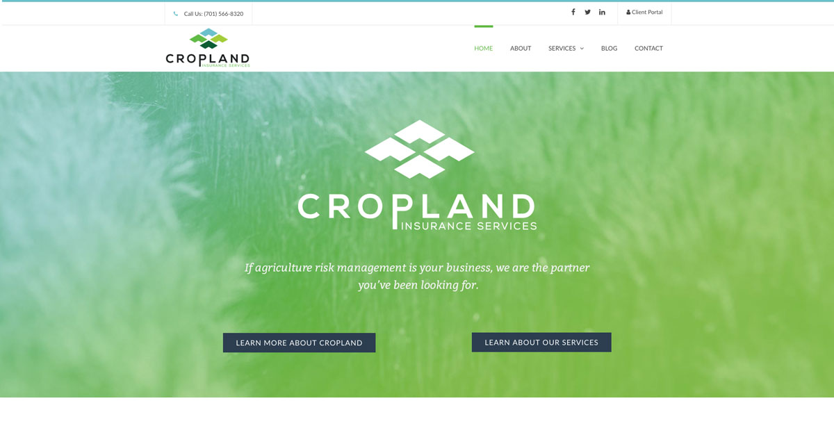 Cropland Insurance Services » Web Design + WordPress | Fargo, ND ...